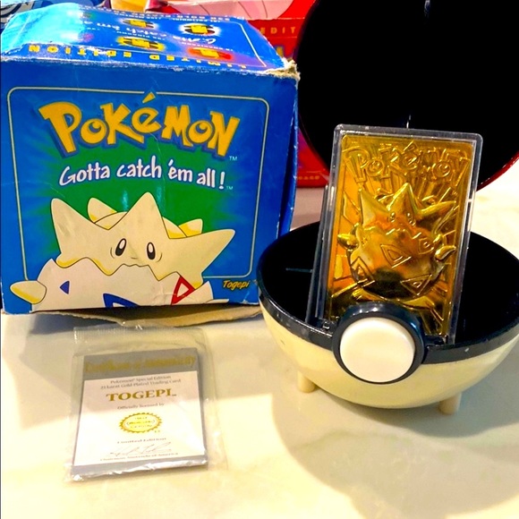 Pokémon | Video Games & Consoles | Collectible Togepi 23k Gold Card In ...